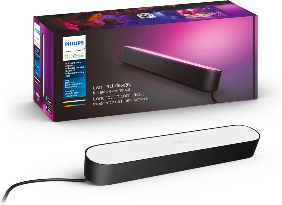 Philips Hue Smart Play Light Bar – White & Color Ambiance LED, App ...